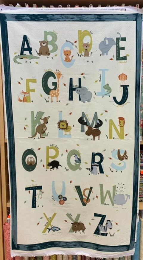 Animal Alphabet Panel by P & B Textiles (ABC) - The Cosy Cabin